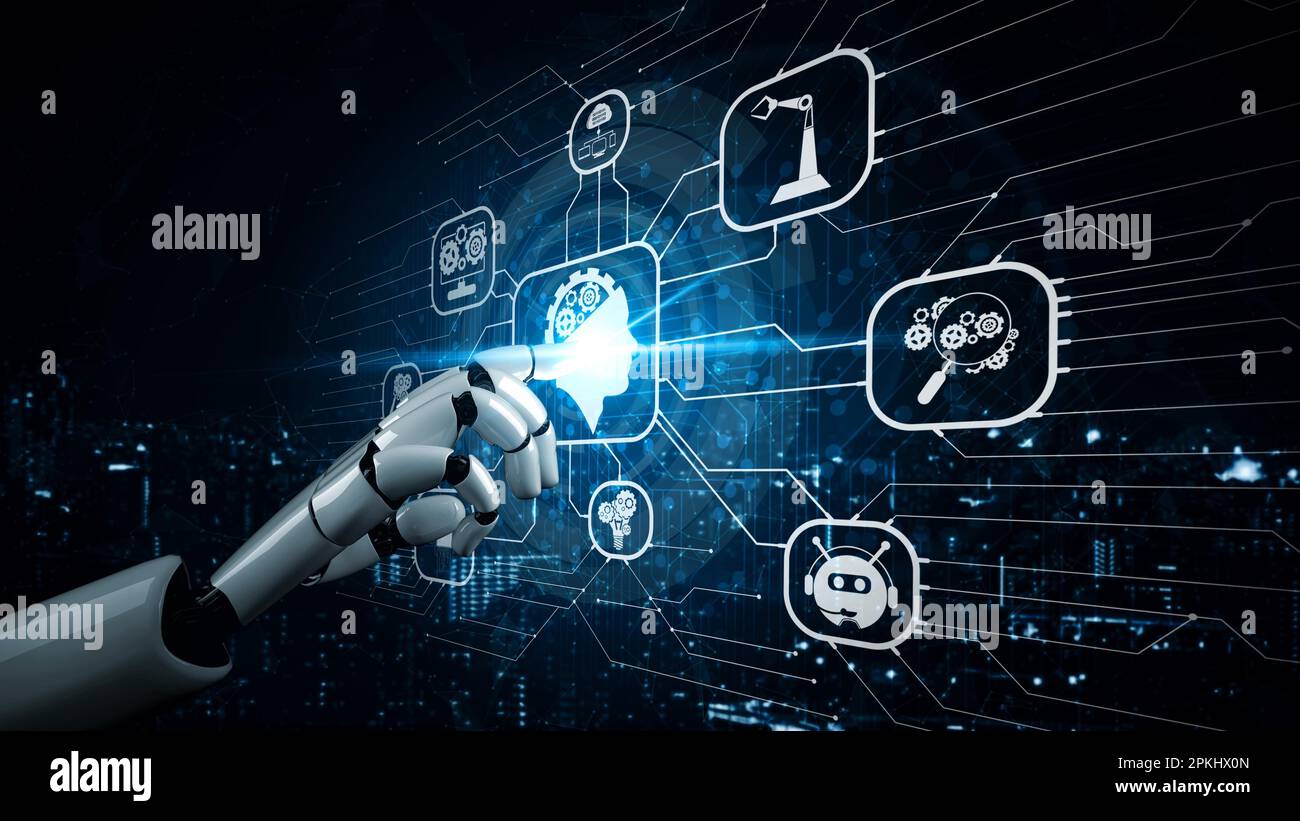 AI Chatbot, Artificial intelligence Technology Concept Stock Photo - Alamy