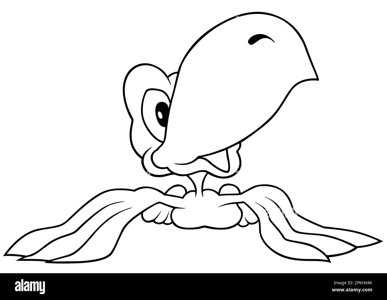 Drawing tropical parrot big Cut Out Stock Images & Pictures - Alamy