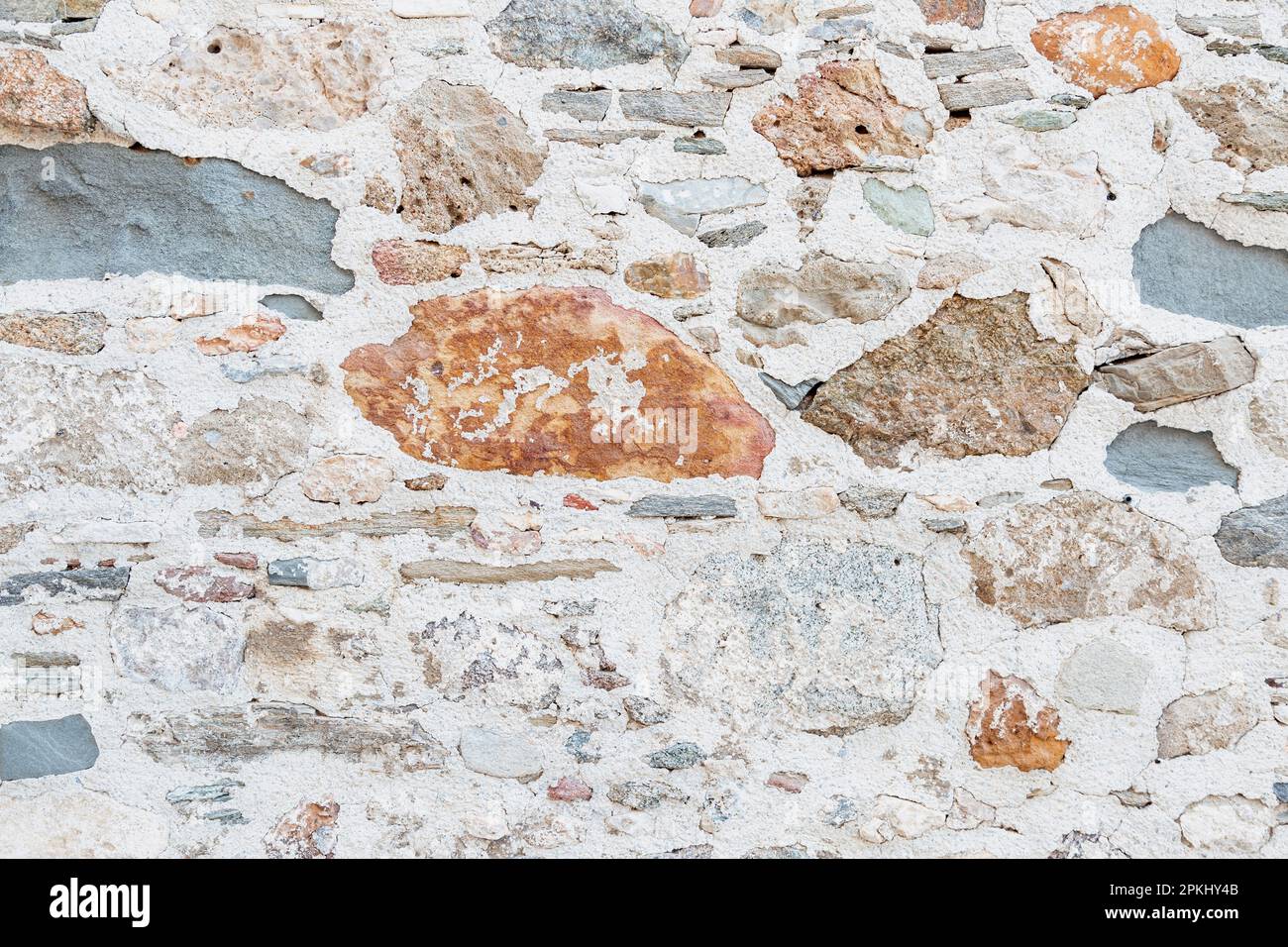 Empty aged stonewall material background texture. Blank masonry, old ...
