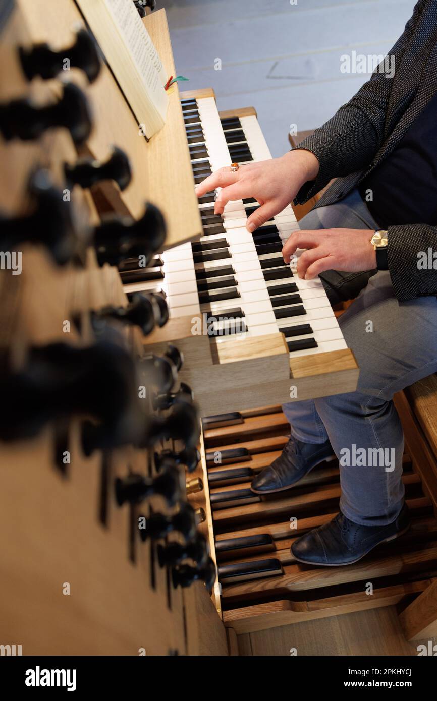 05 April 2023, Lower Saxony, Osnabrück: Arne Hatje, St. Catherine's ...