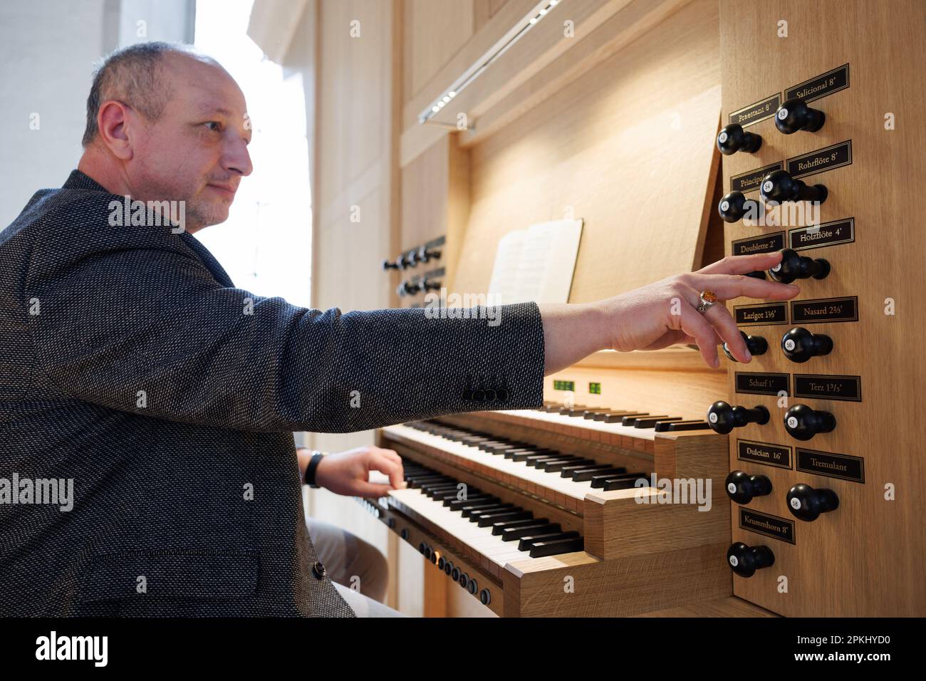 05 April 2023, Lower Saxony, Osnabrück: Arne Hatje, St. Catherine's ...