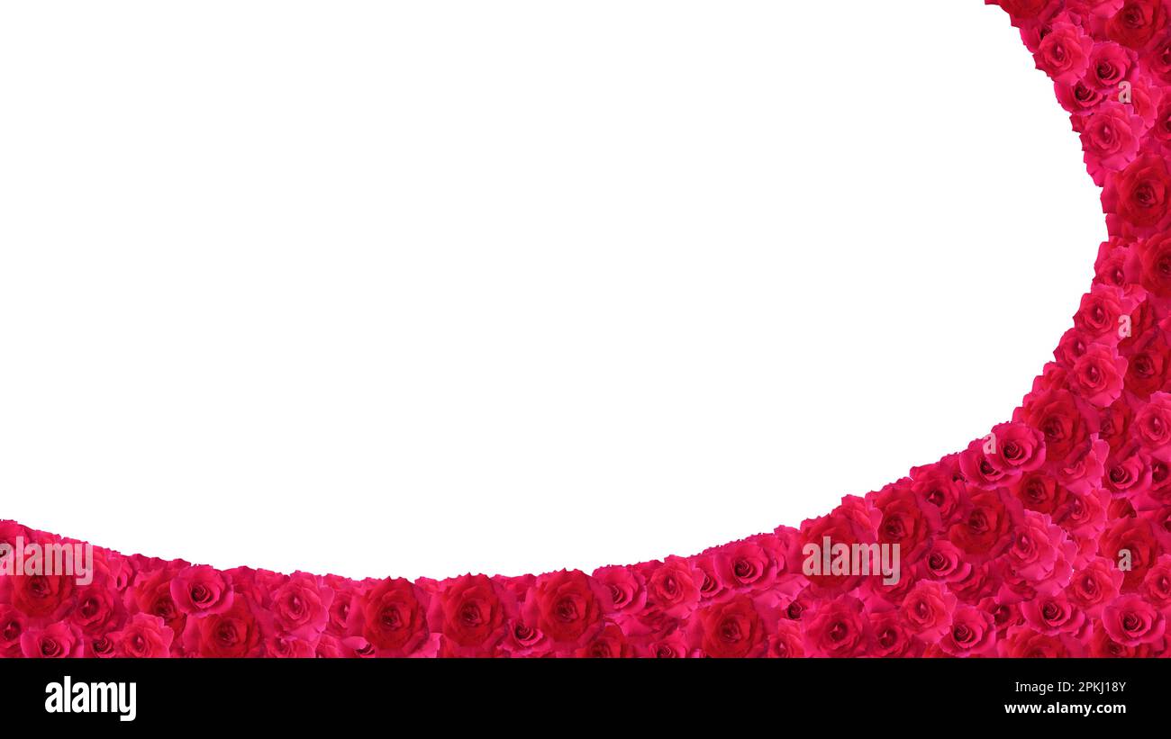 Red rose border frame hi-res stock photography and images - Alamy