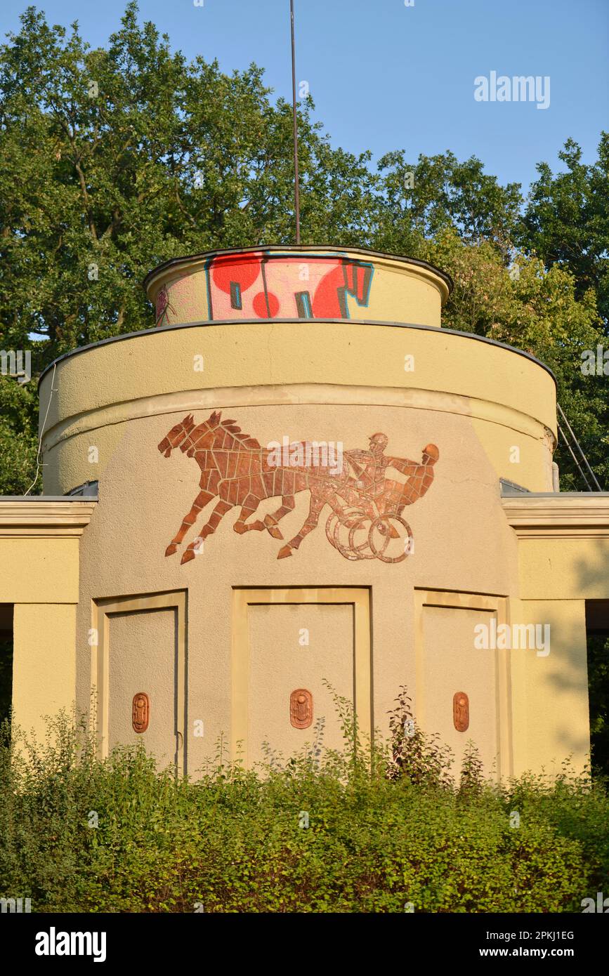 Tile work, entrance, trotting track, Karlshorst, Lichtenberg, Berlin ...