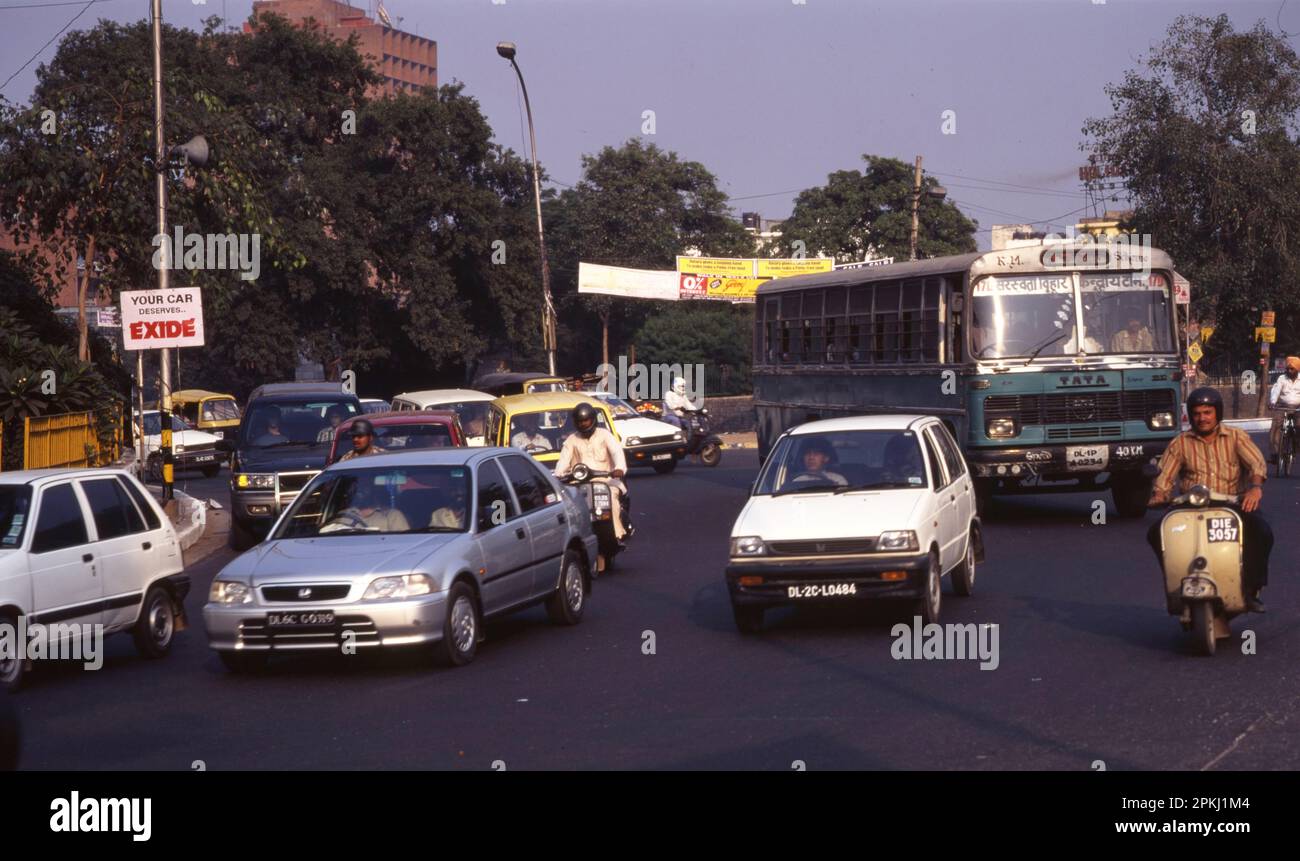 Traffic, here in New Delhi, Agra and Central India in October 1999, by ...