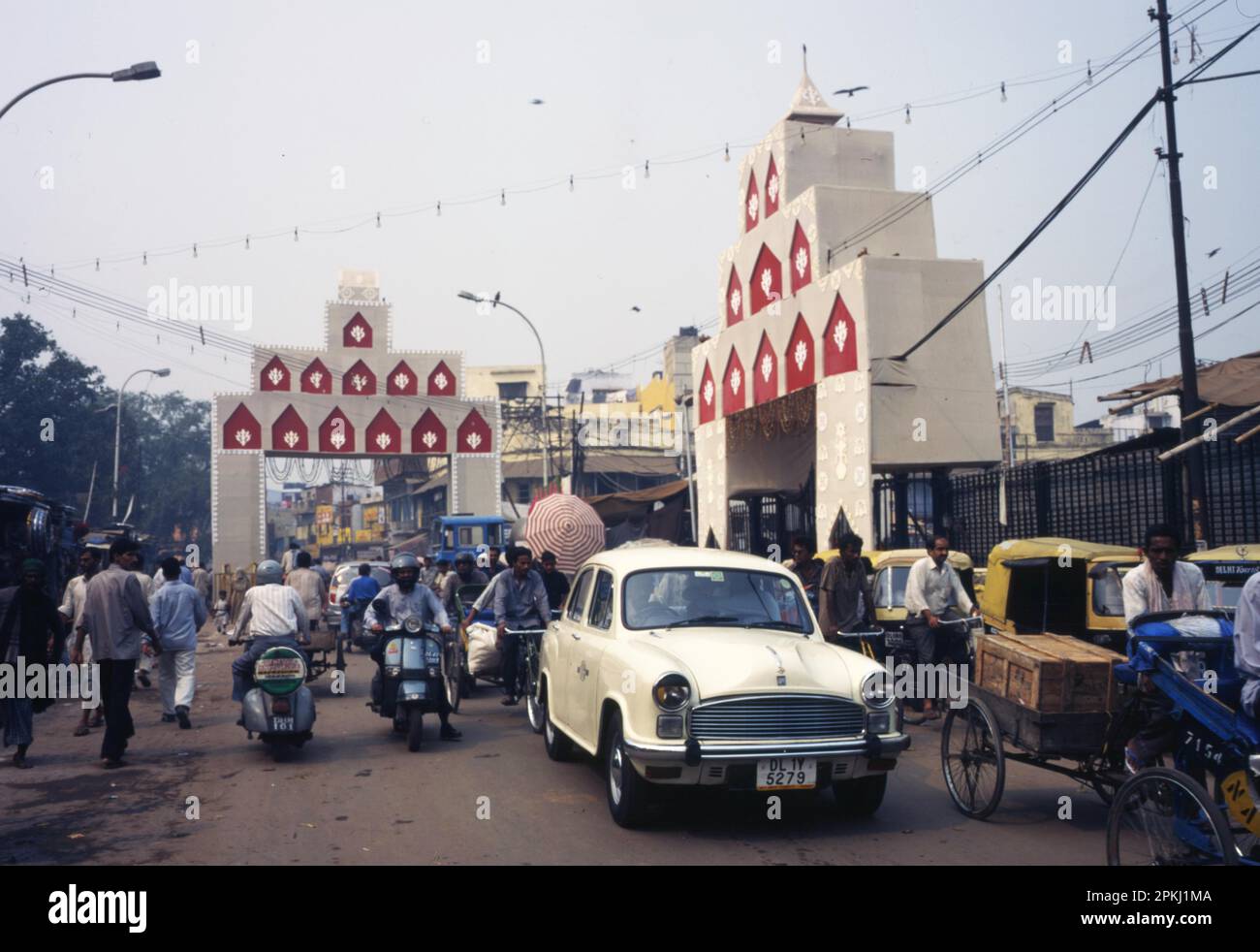 Traffic, here in New Delhi, Agra and Central India in October 1999, by ...