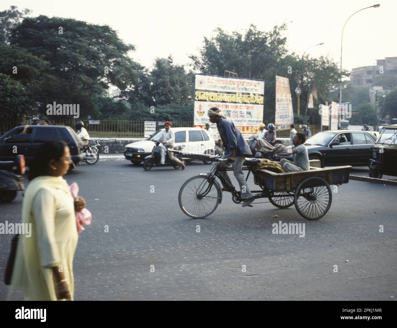Traffic, here in New Delhi, Agra and Central India in October 1999, by ...