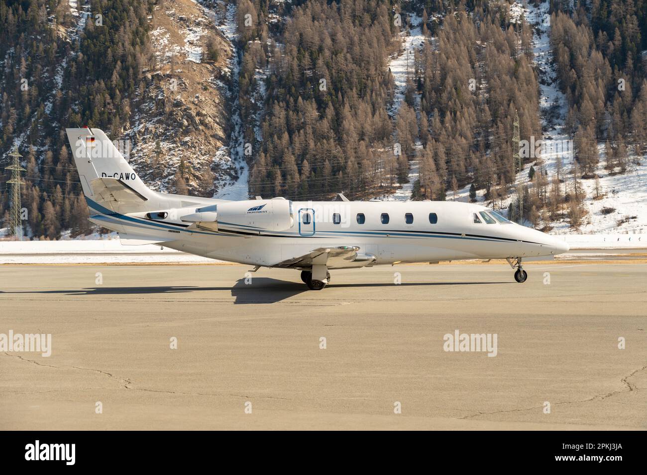 Samedan, Switzerland, February 21, 2023 Cessna 560XL Citation XLS+ ...