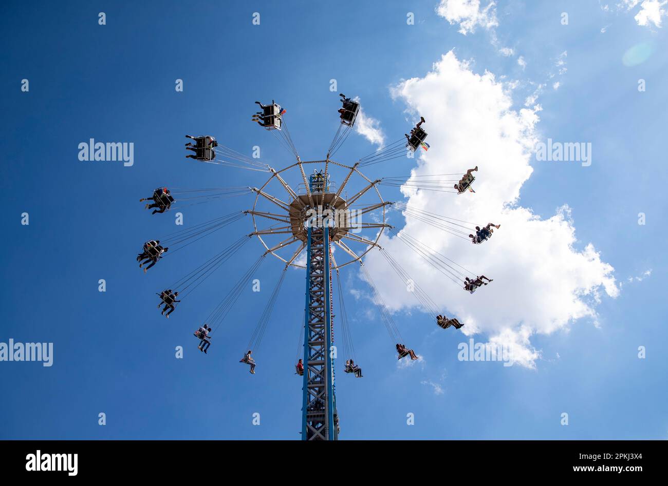 Johannesburg, South Africa. 7th Apr, 2023. Visitors take amusement ...