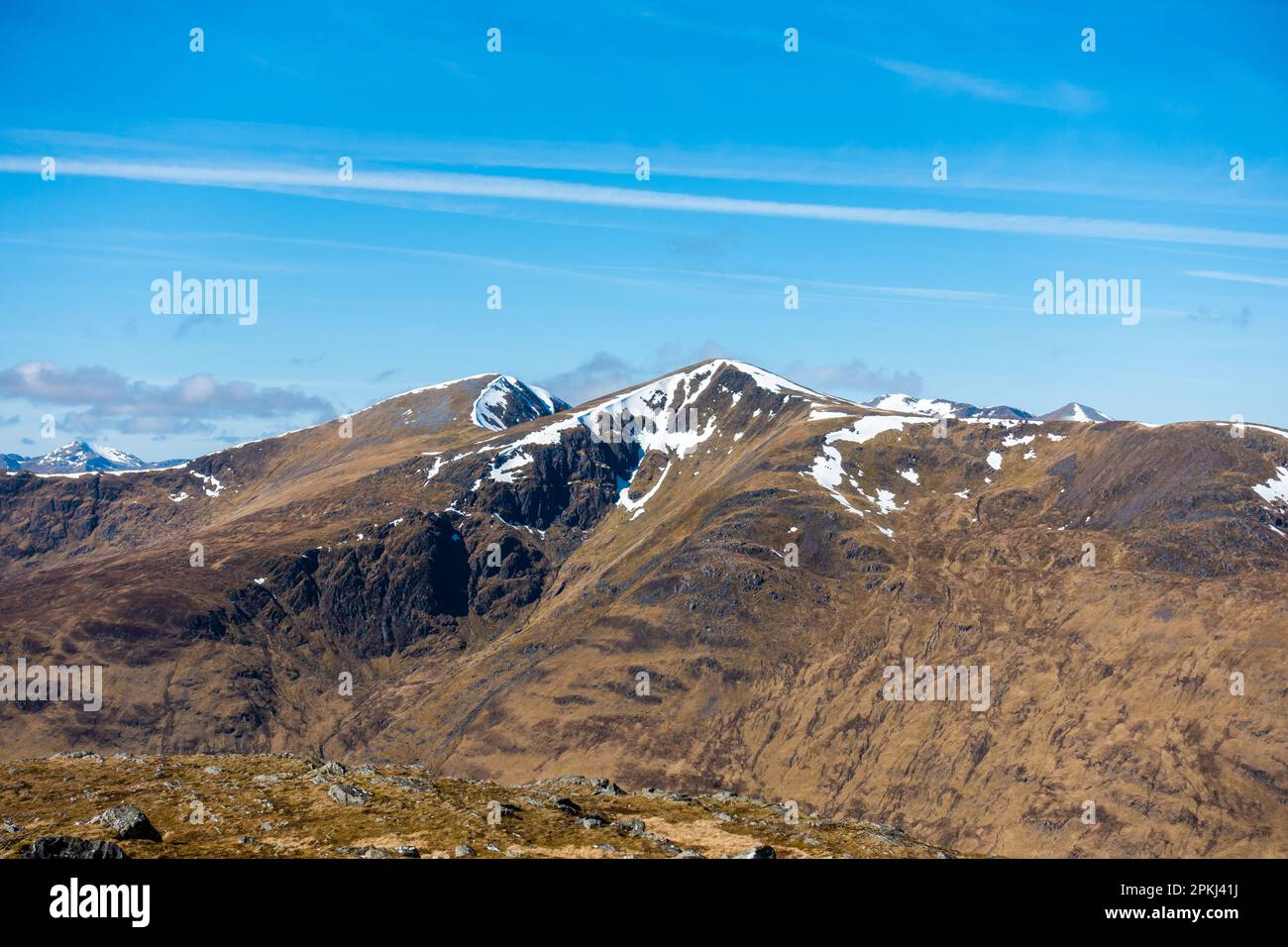 The Scottish Munro Mountains of Stob Coire Easain and Stob A Choire ...