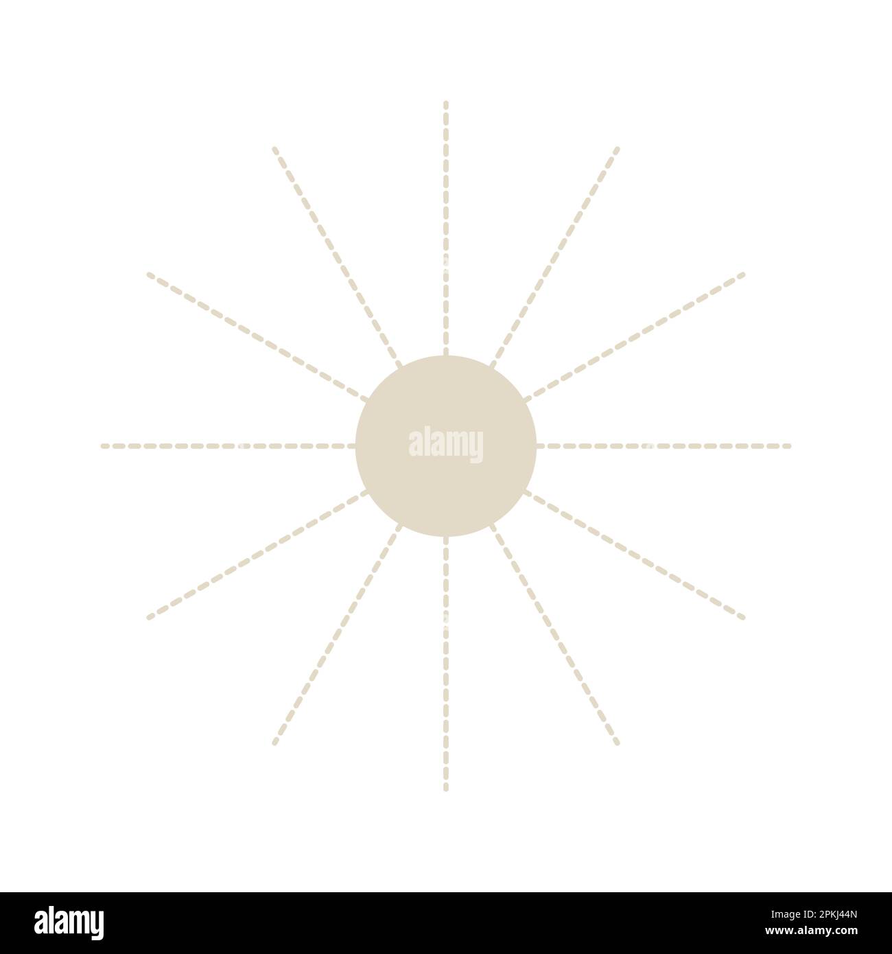 Graphic sun, Sun symbol, Astrological symbols Vector illustration ...