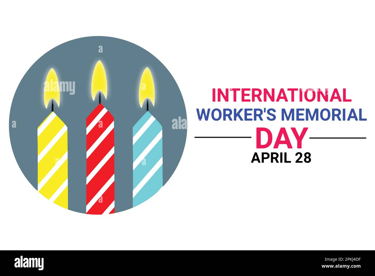 International Worker's Memorial Day. April 28. Holiday concept. Template for background, banner ...