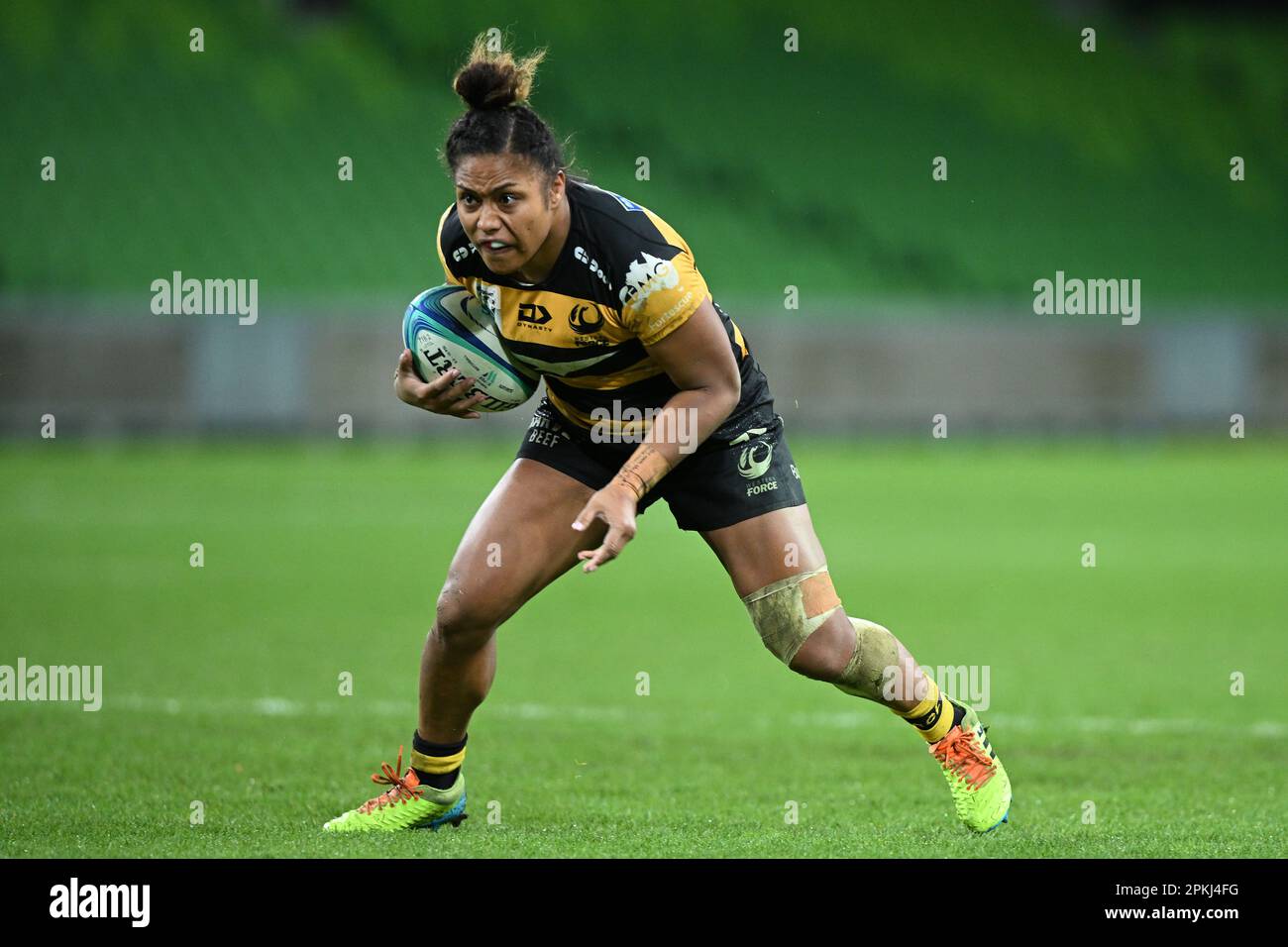 Martha Mataele of the Force in action during the Super W Round 3 match ...