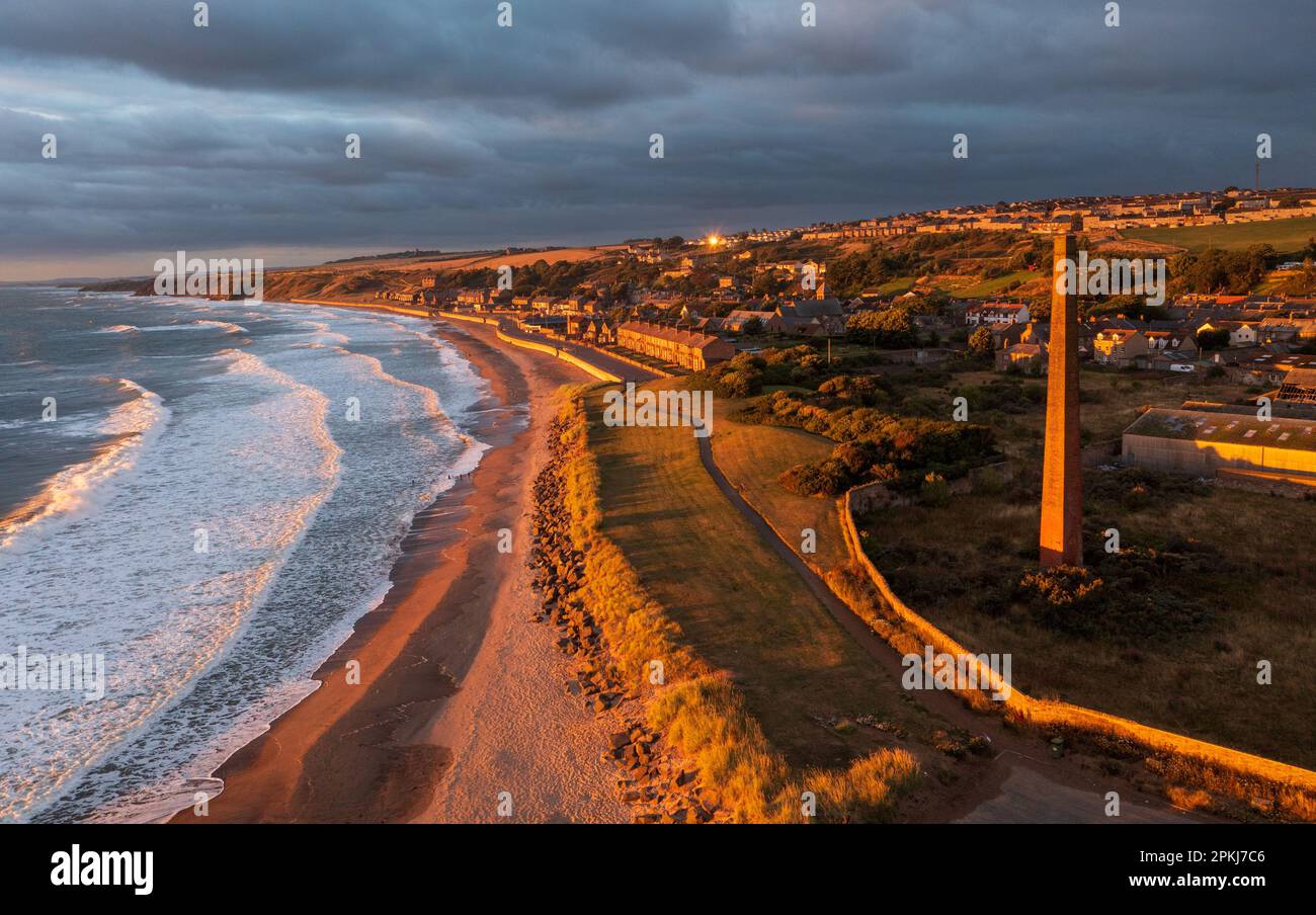 Spittal on the North Sea coast just south of Berwick upon Tweed ...