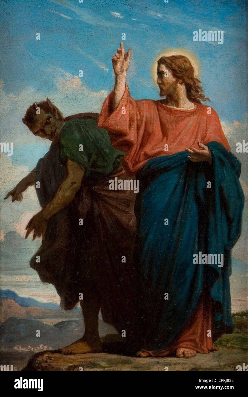 The Temptation of Christ by the Devil 1860 by Felix Joseph Barrias ...