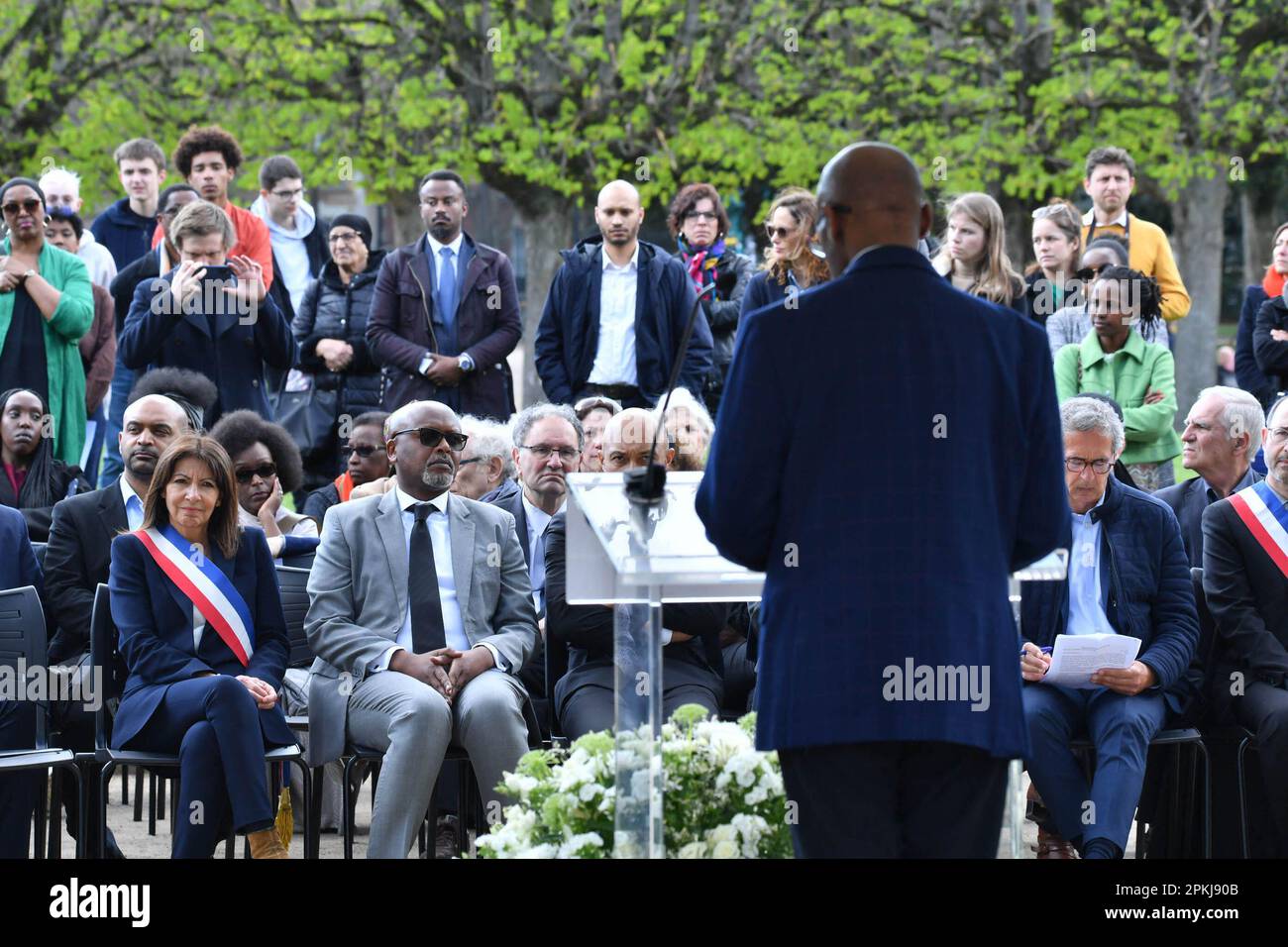 Paris, France. 08th Apr, 2023. Marcel Kabanda historian and president ...