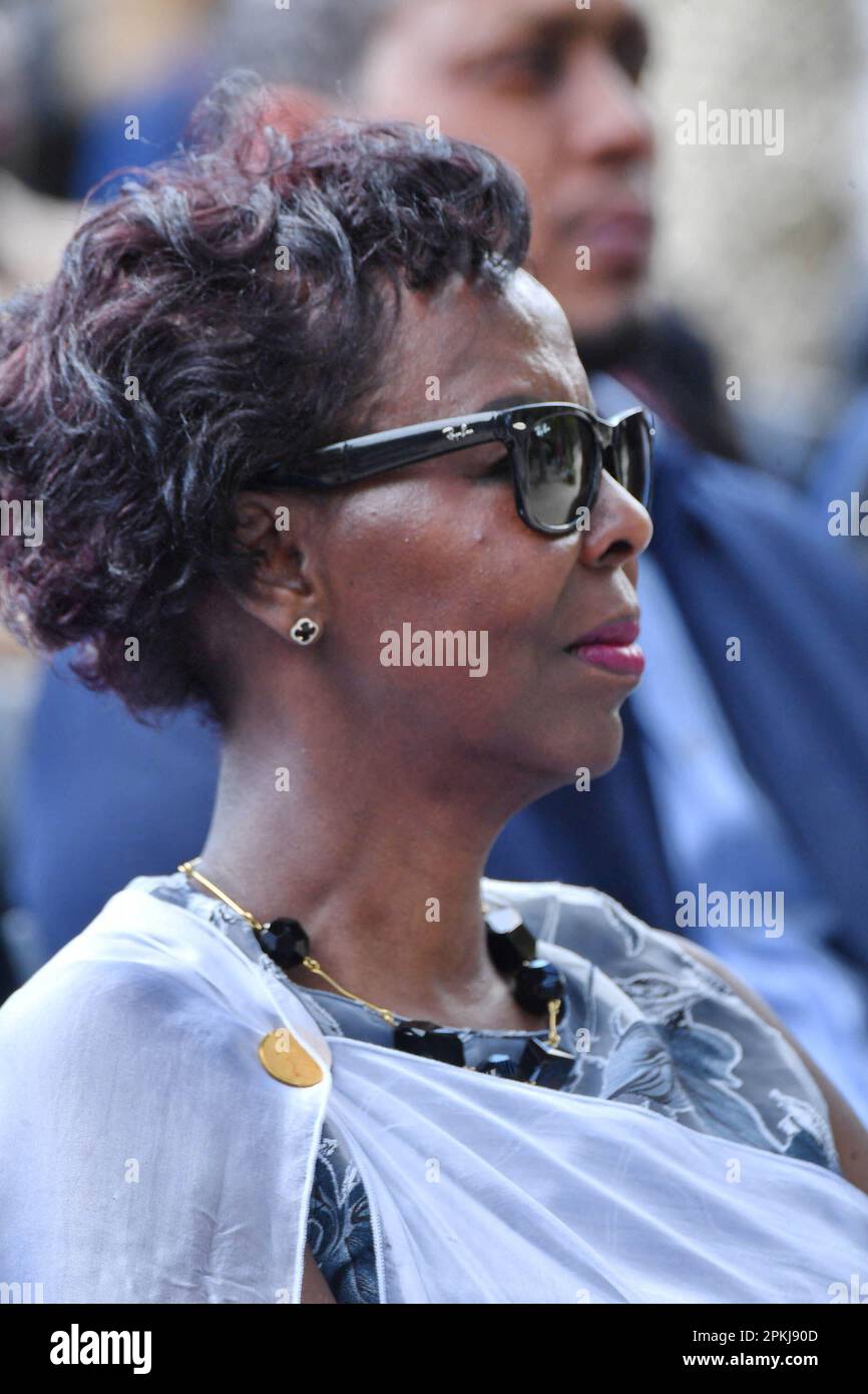 Paris, France. 08th Apr, 2023. Ms.Louise Mushikiwabo Secretary General ...