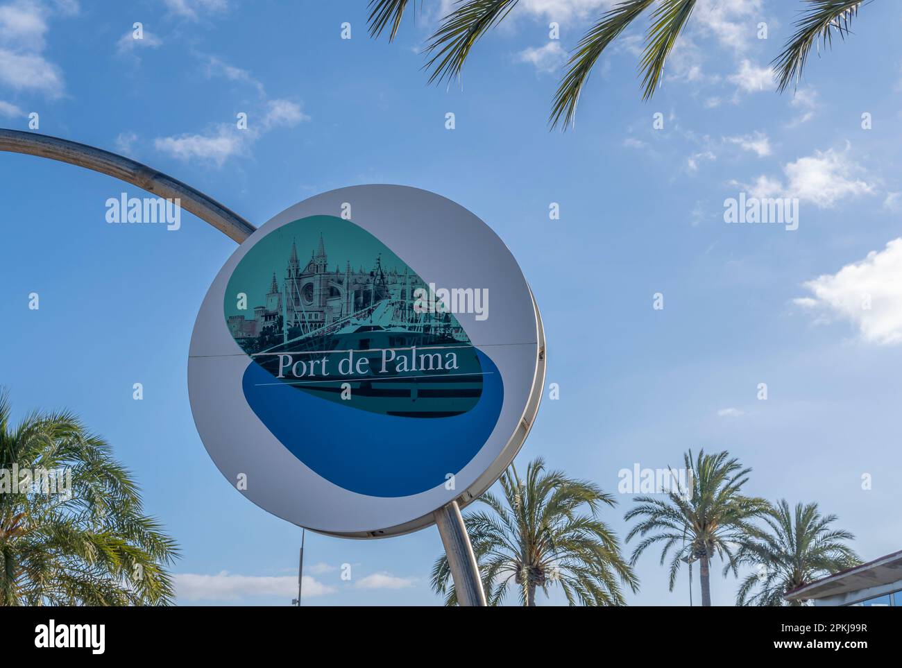 Palma de Mallorca, Spain; april 03 2023: Welcome sign to the city of ...