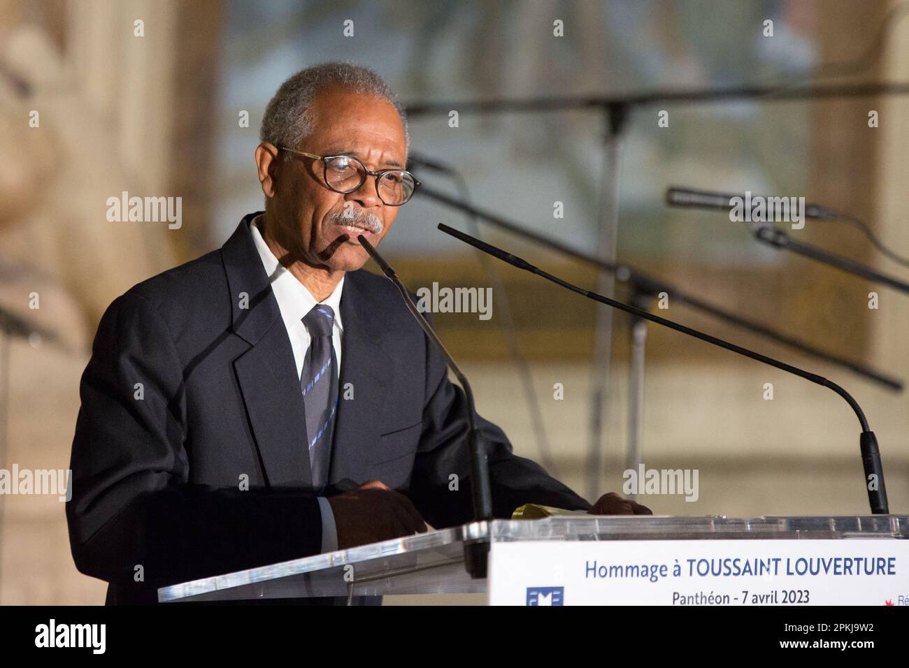 Paris, France. 07th Apr, 2023. Pierre Buteau President of the Haitian ...