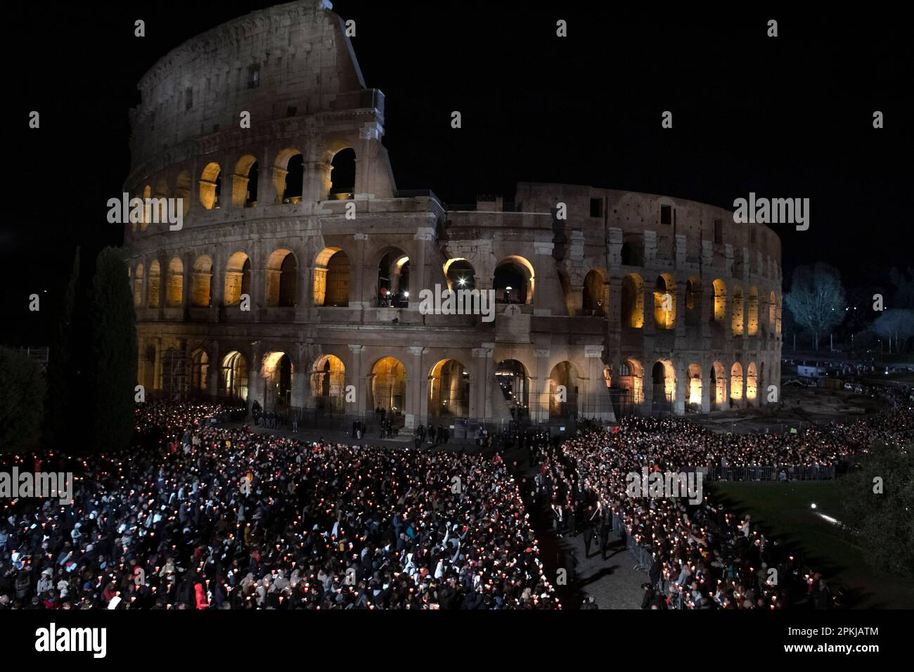 Rome, Italy, 7 April 2023. Italian Cardinal, Vicar General of Rome ...