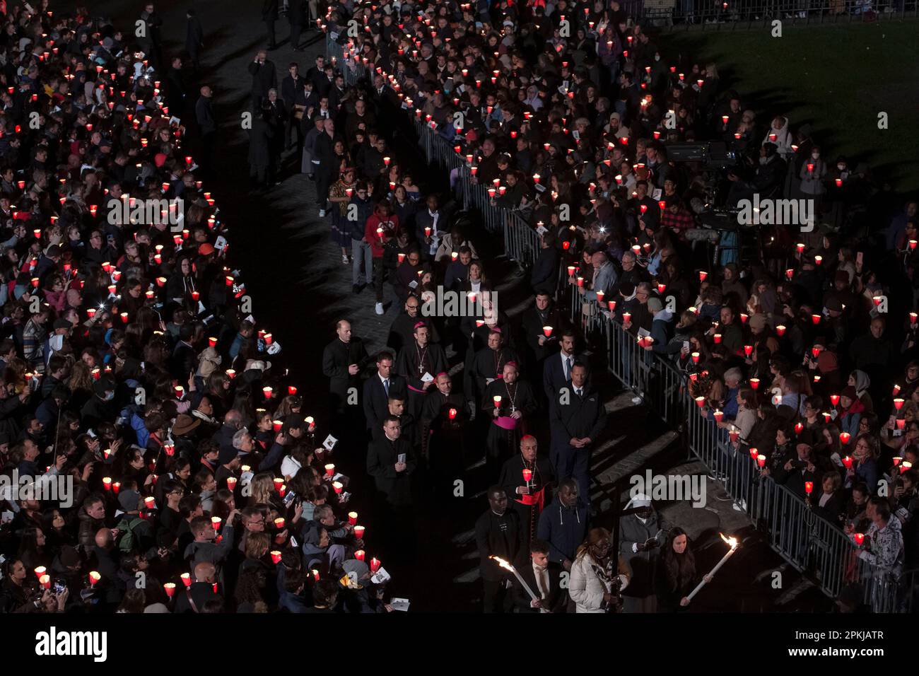 Rome, Italy, 7 April 2023. Italian Cardinal, Vicar General of Rome ...