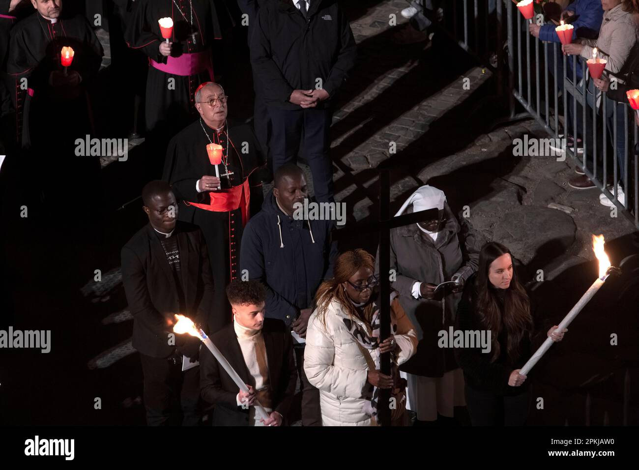 Rome, Italy, 7 April 2023. Italian Cardinal, Vicar General of Rome ...