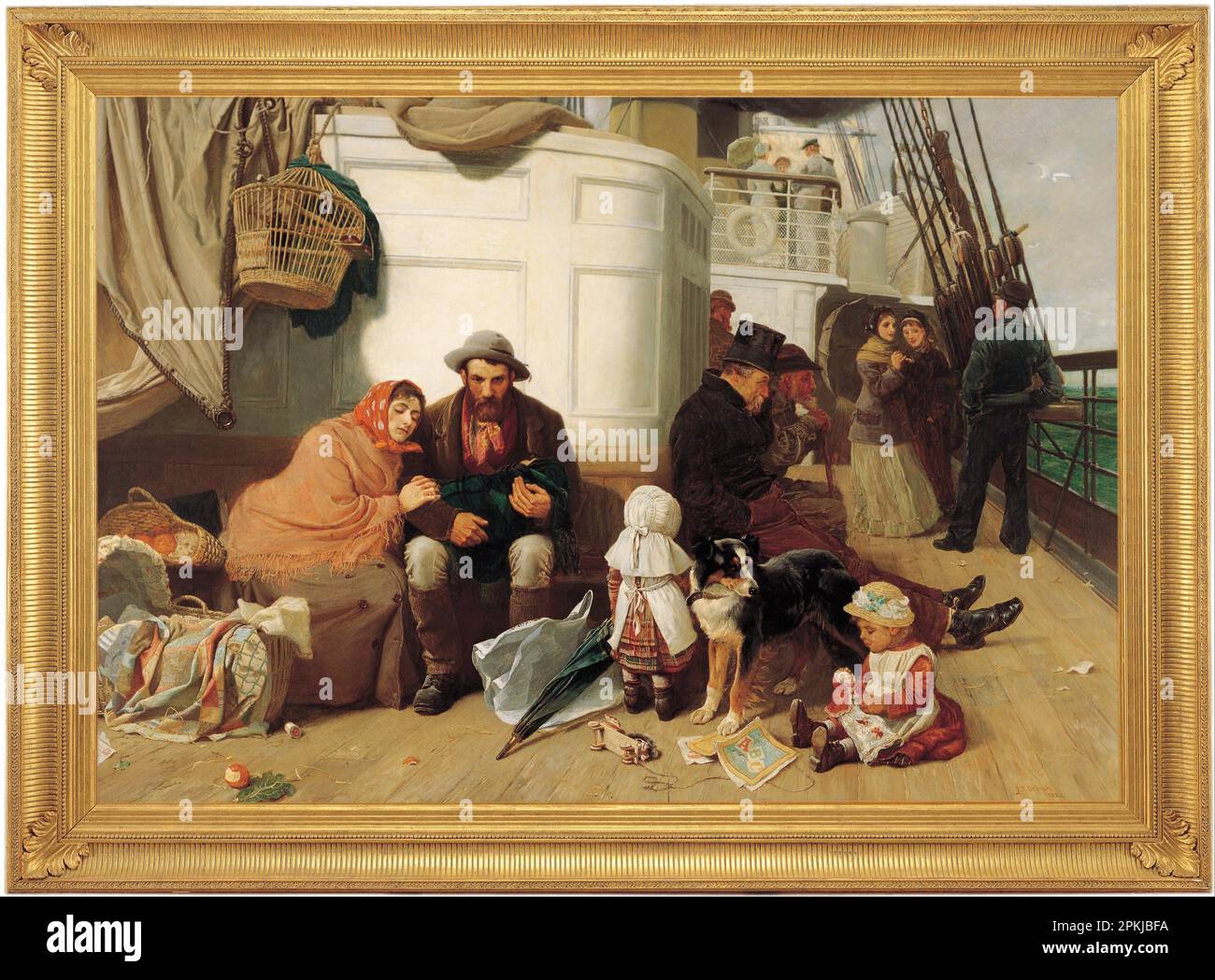 The immigrants' ship 1884 by John Charles Dollman Stock Photo - Alamy