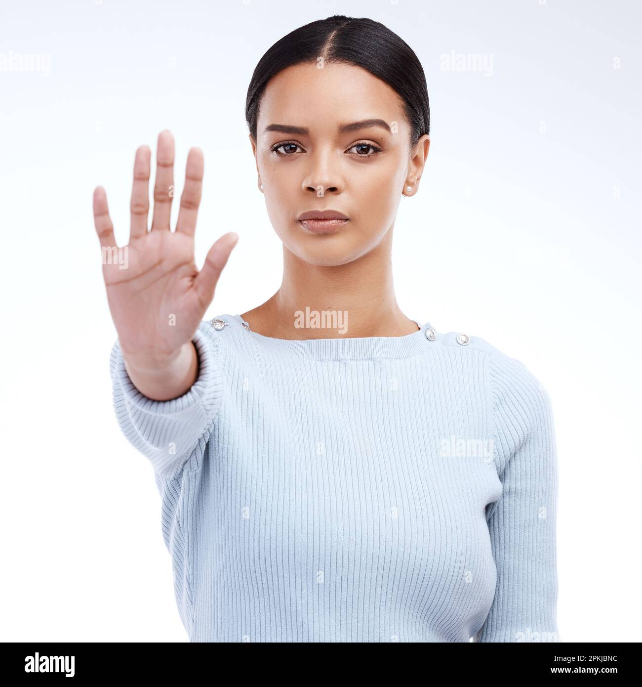 Warning pose hi-res stock photography and images - Alamy