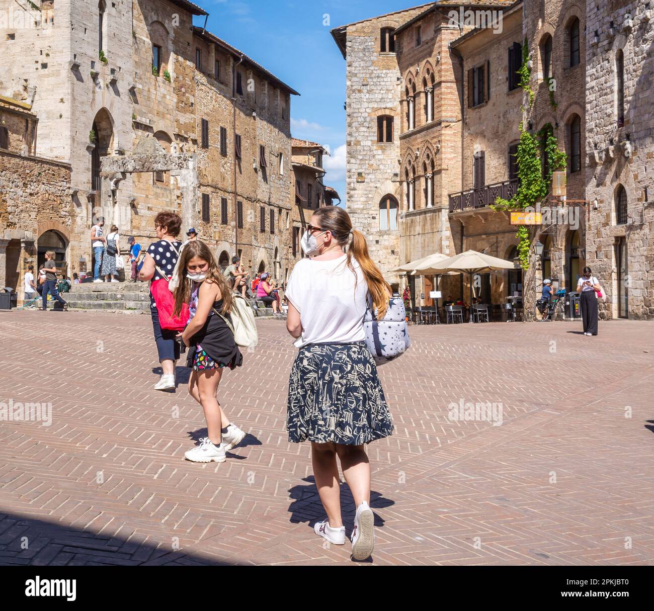 The Historic Centre of San Gimignano is known for its medieval tower ...