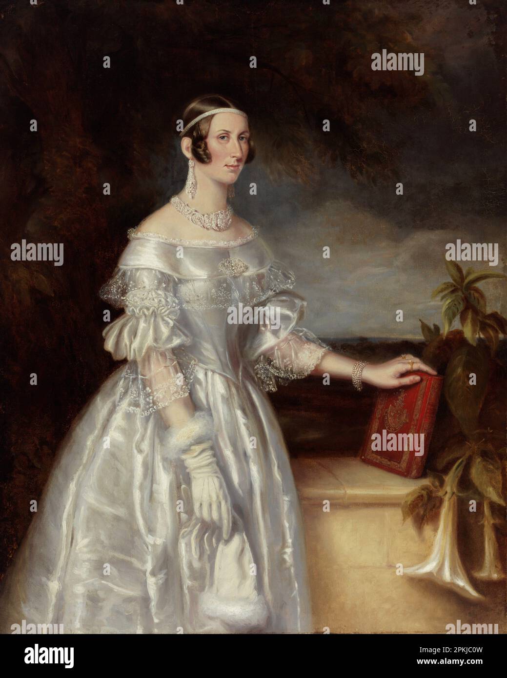 Portrait of Mrs Alexander Spark 1840 by Maurice Felton Stock Photo - Alamy