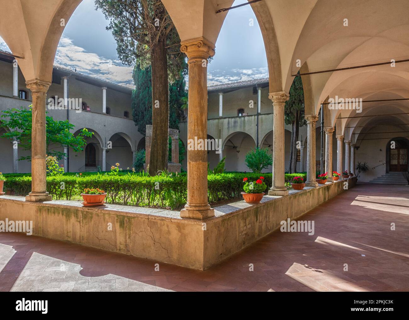 Convent of St. Augustine at San Gimignano medieval town View of the ...