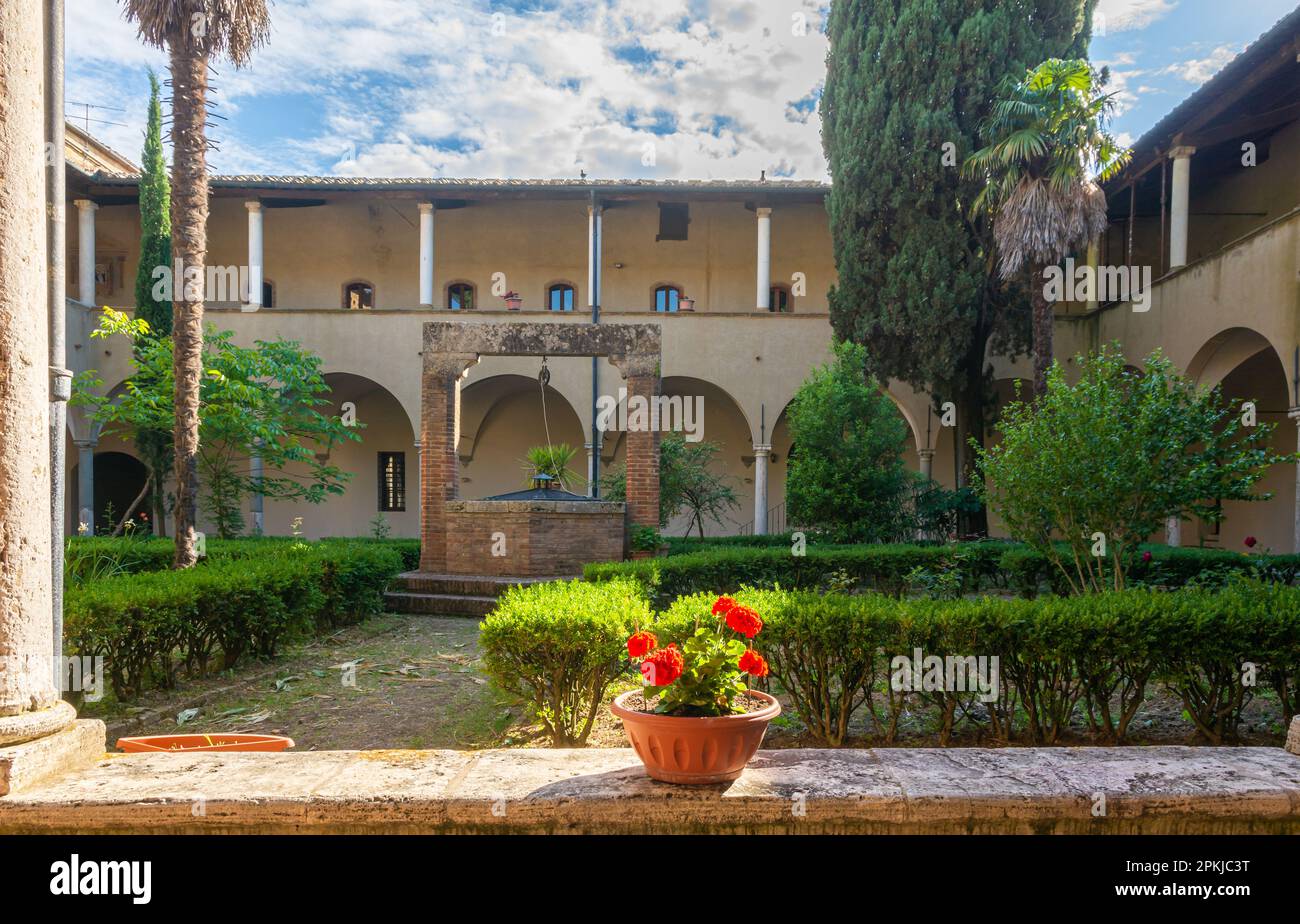 Convent of St. Augustine at San Gimignano medieval town View of the ...