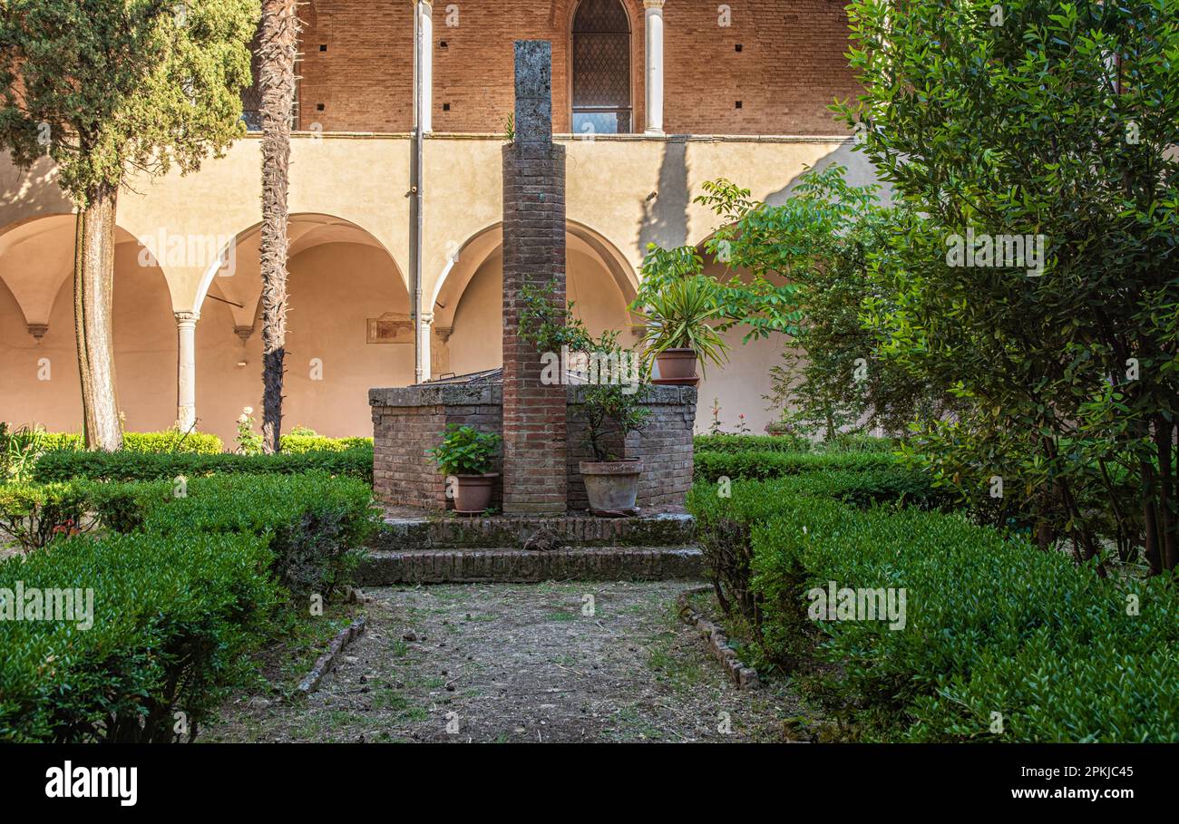 Convent of St. Augustine at San Gimignano medieval town View of the ...
