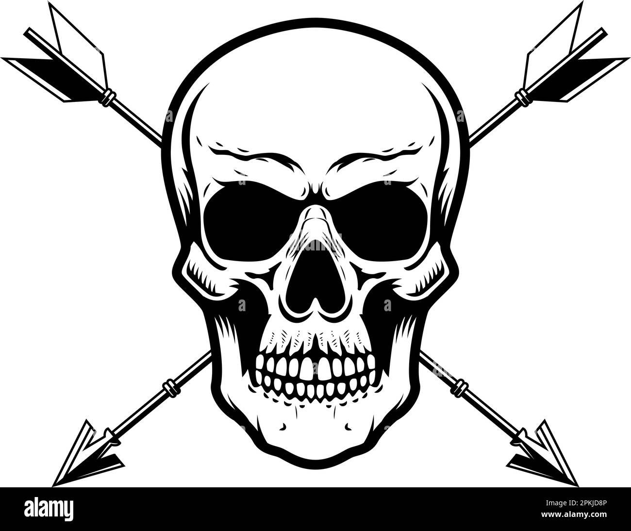 Death with arrow skeleton Black and White Stock Photos & Images - Alamy