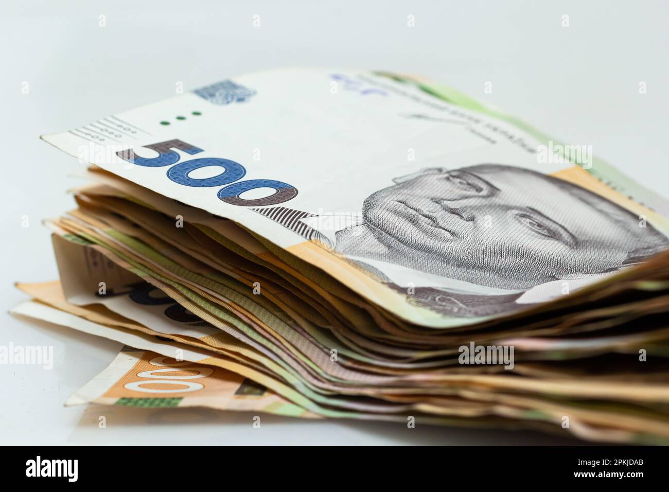 Money of Ukraine. Background of ukrainian hryvnia banknotes. Hryvnia ...