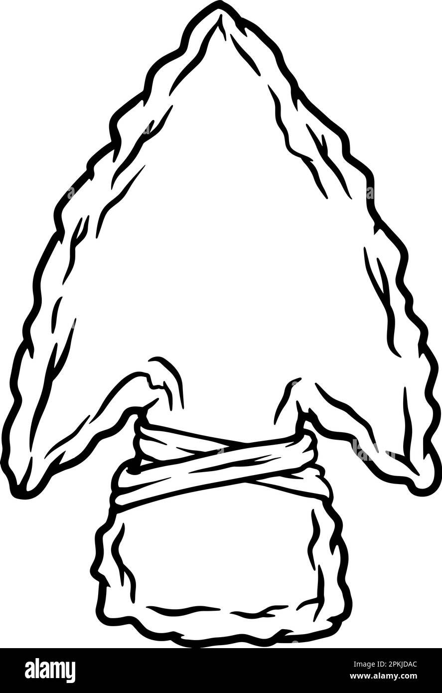 Stone arrow point Black and White Stock Photos & Images - Alamy