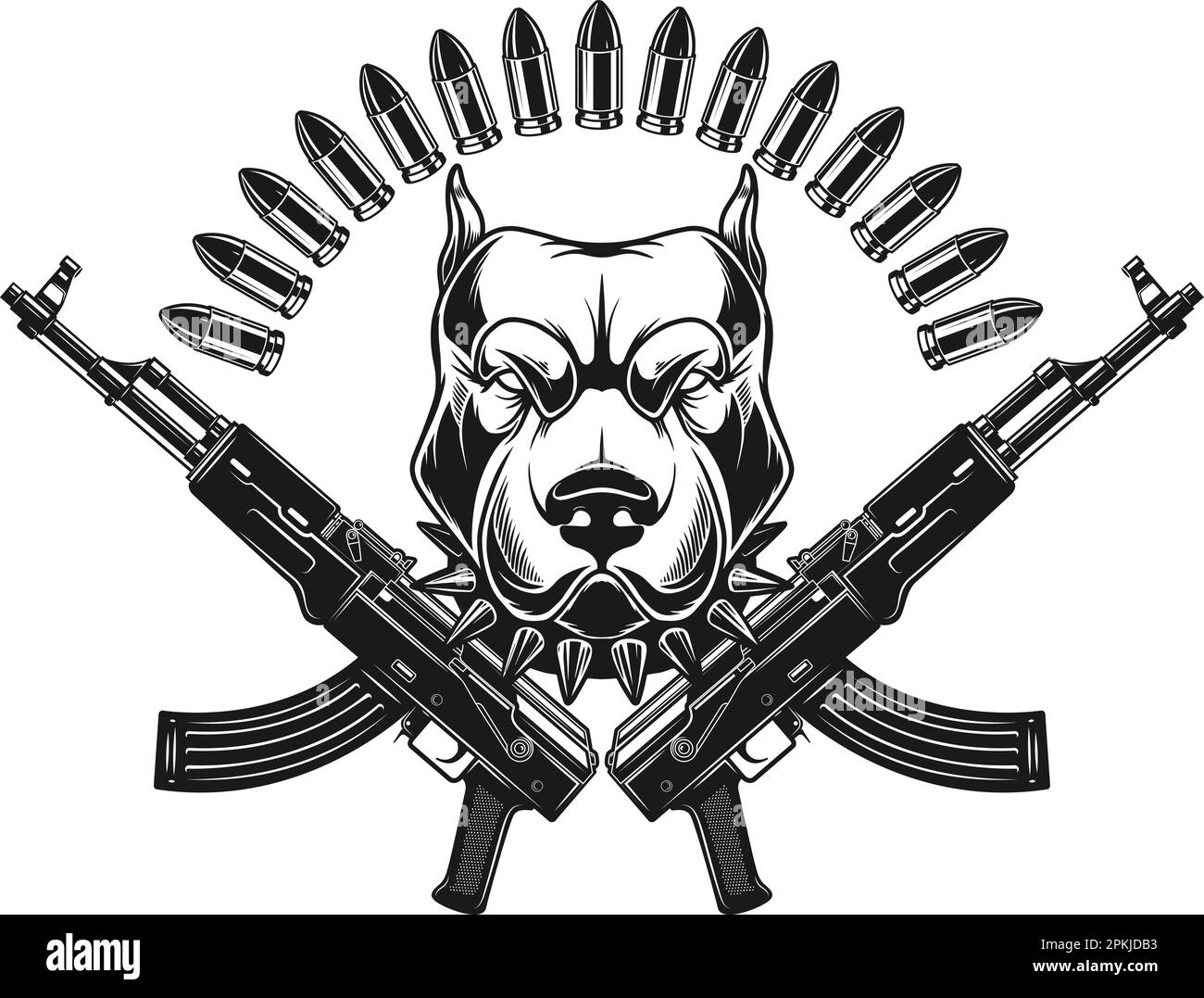 Angry Dogs With Guns