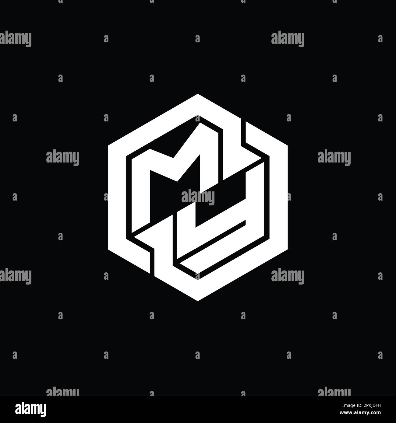 MY Logo monogram gaming with hexagon geometric shape design template ... MY Logo monogram gaming with hexagon geometric shape design template ...