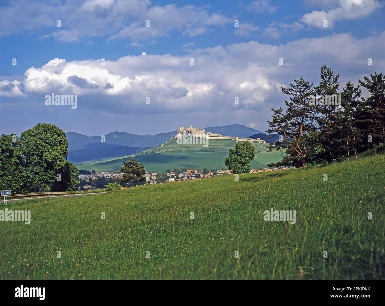 The ruins of Spis Castle in eastern Slovakia form one of the largest ...