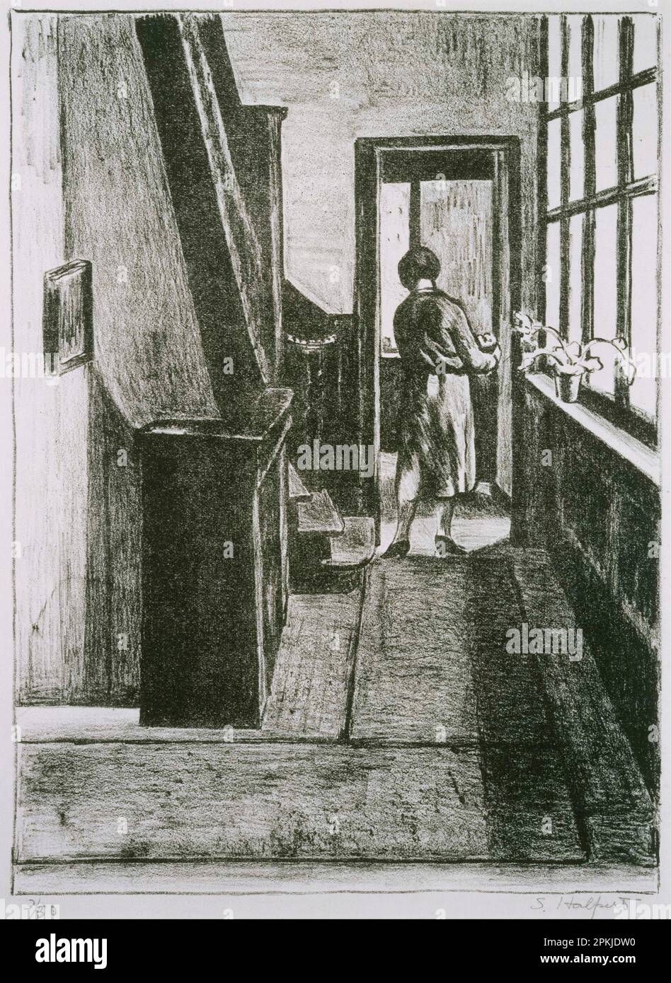 The Hallway 1921 by Samuel Halpert Stock Photo - Alamy