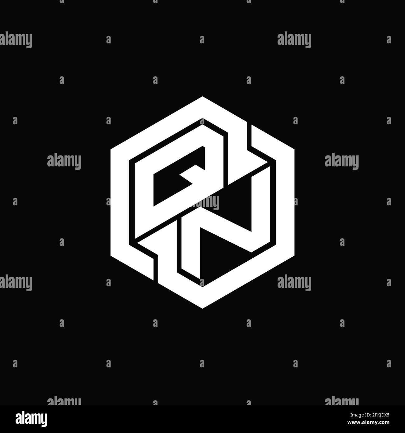 Qn gaming logo hi-res stock photography and images - Alamy