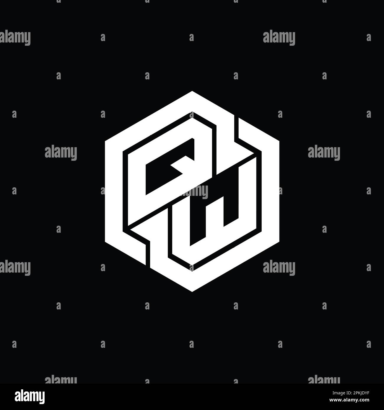 Qw gaming logo hi-res stock photography and images - Alamy