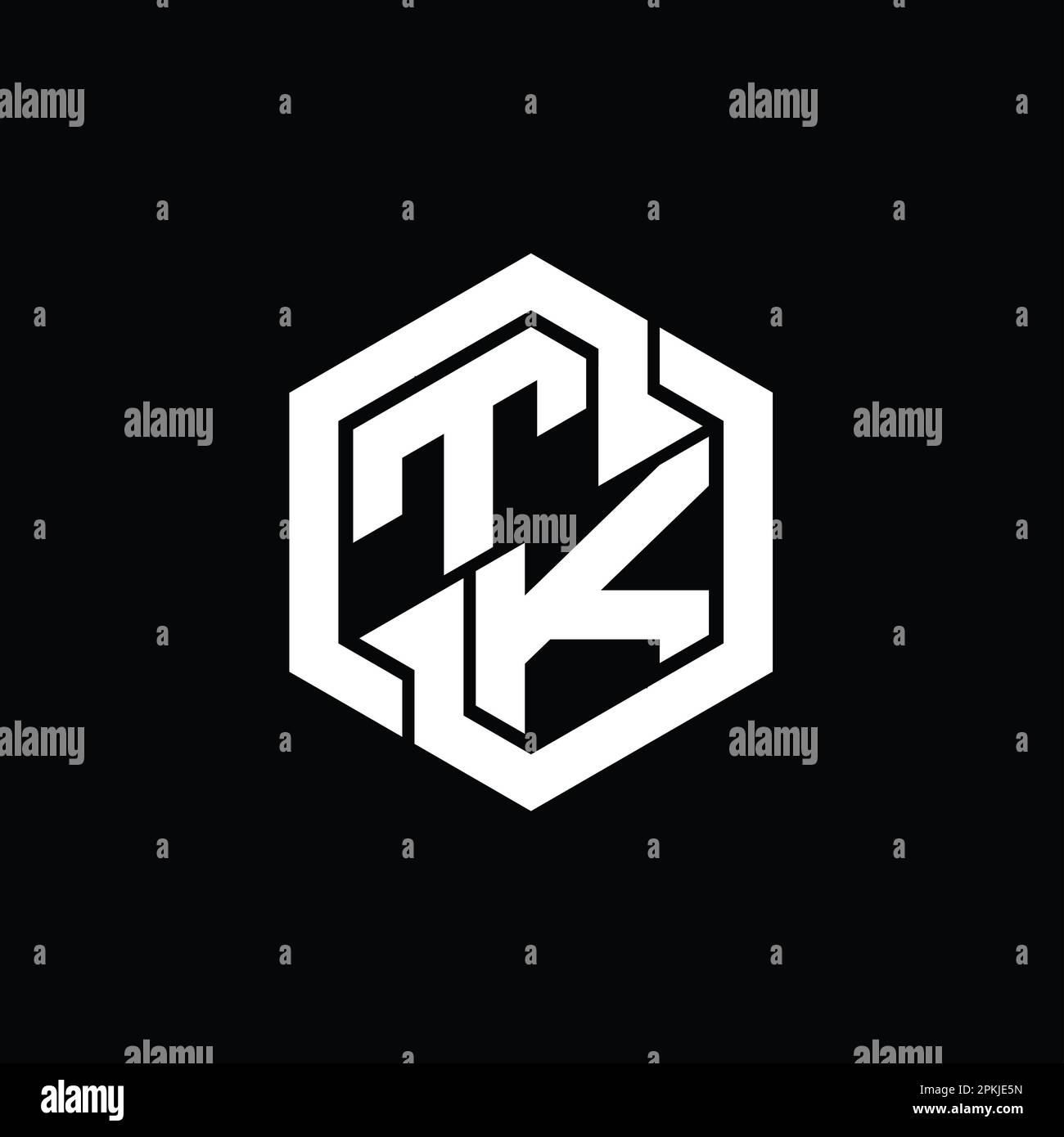 TK Logo monogram gaming with hexagon geometric shape design template ... TK Logo monogram gaming with hexagon geometric shape design template ...