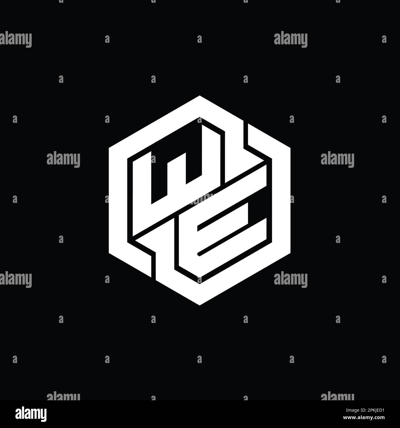 WE Logo monogram gaming with hexagon geometric shape design template ... WE Logo monogram gaming with hexagon geometric shape design template ...