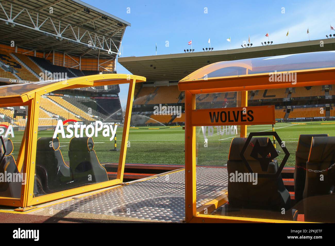 A general view inside of Molineux, home of Wolverhampton Wanders ahead ...