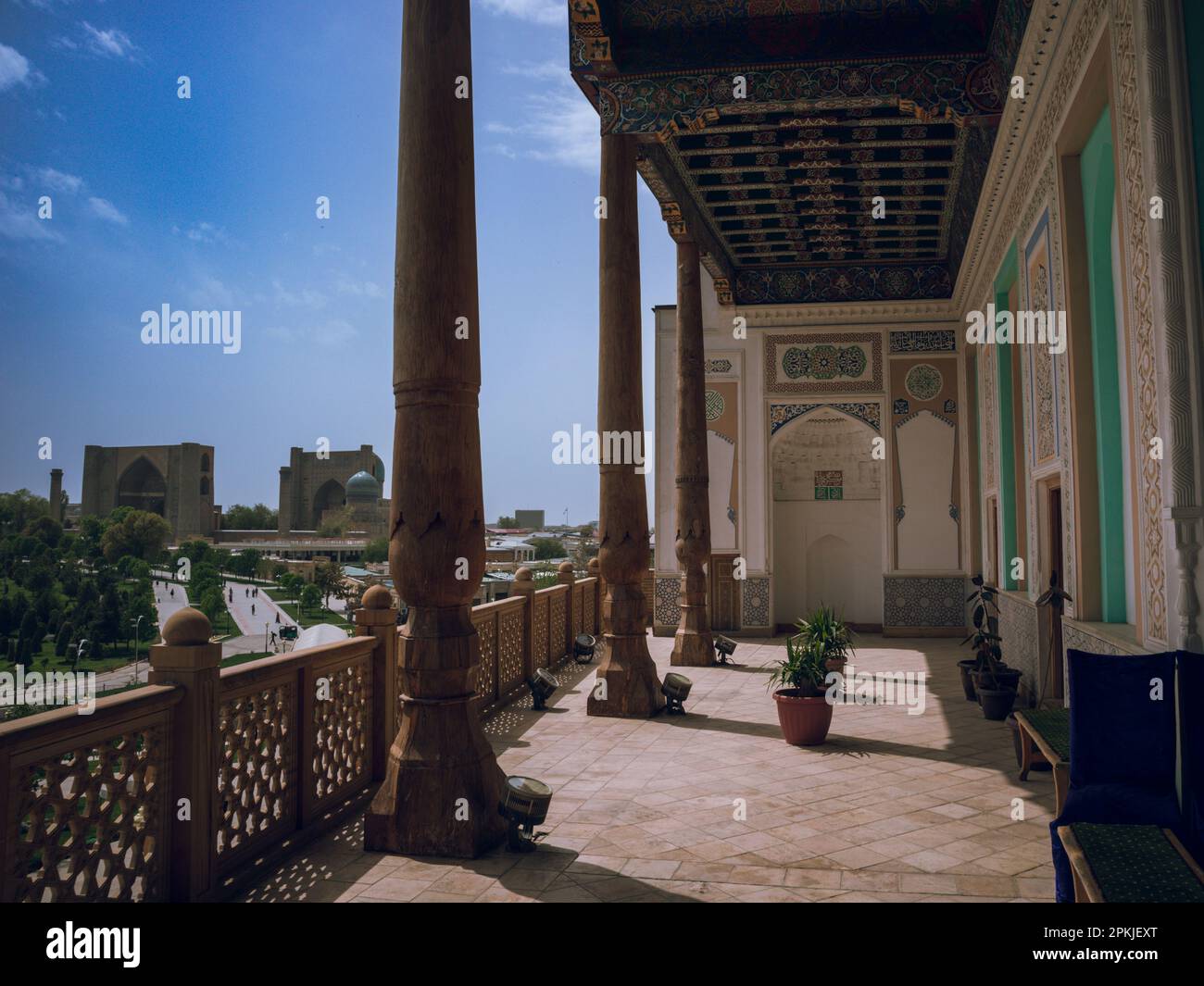 View from Hazrat Khizr Mosque, Samarkand, Uzbekistan Stock Photo - Alamy