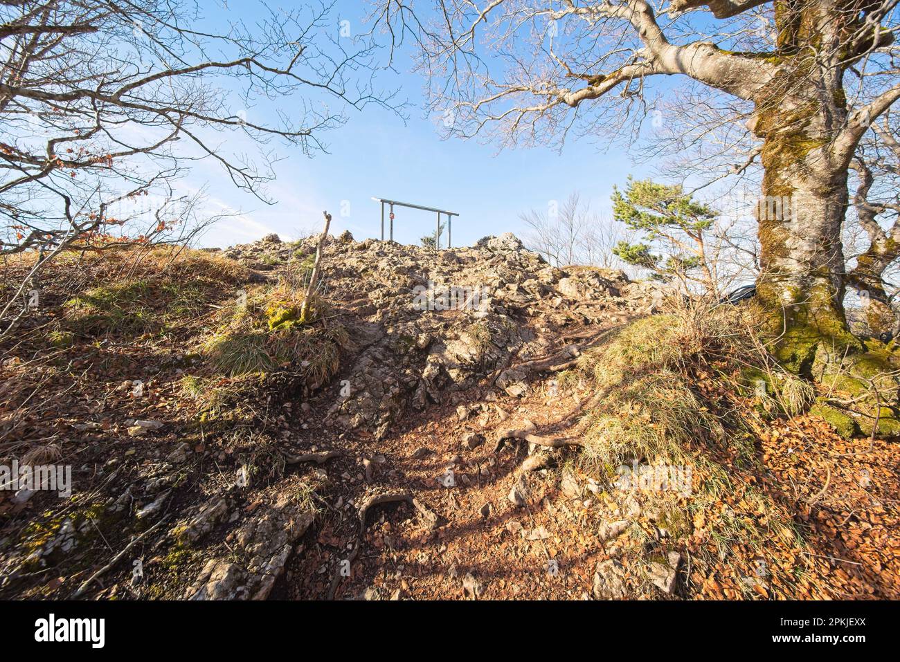 the viewpoint "Chellenchöpfli" in the canton basel landscape in ...