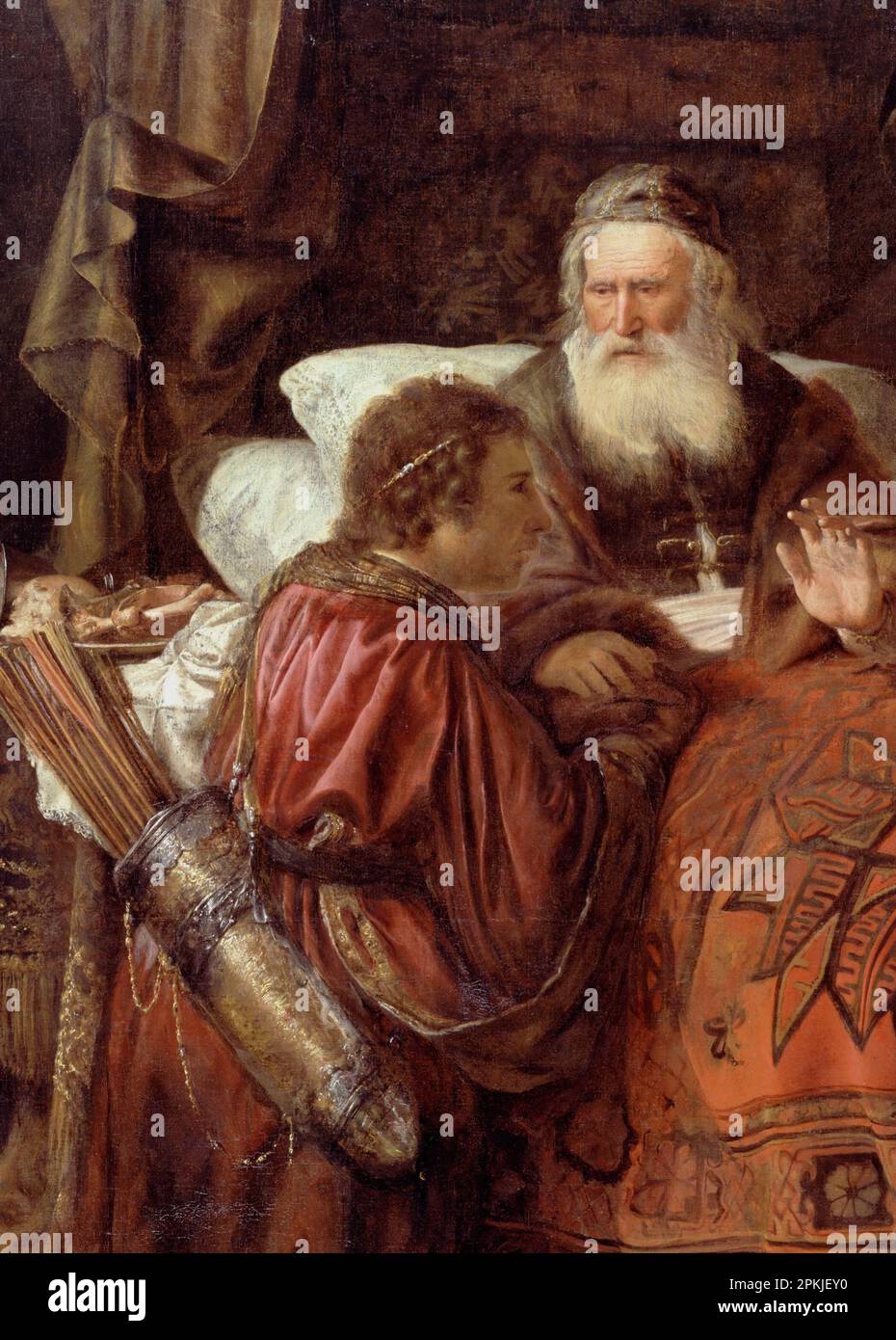 Isaac blessing Jacob 1638 by Gerrit Willemsz. Horst Stock Photo - Alamy