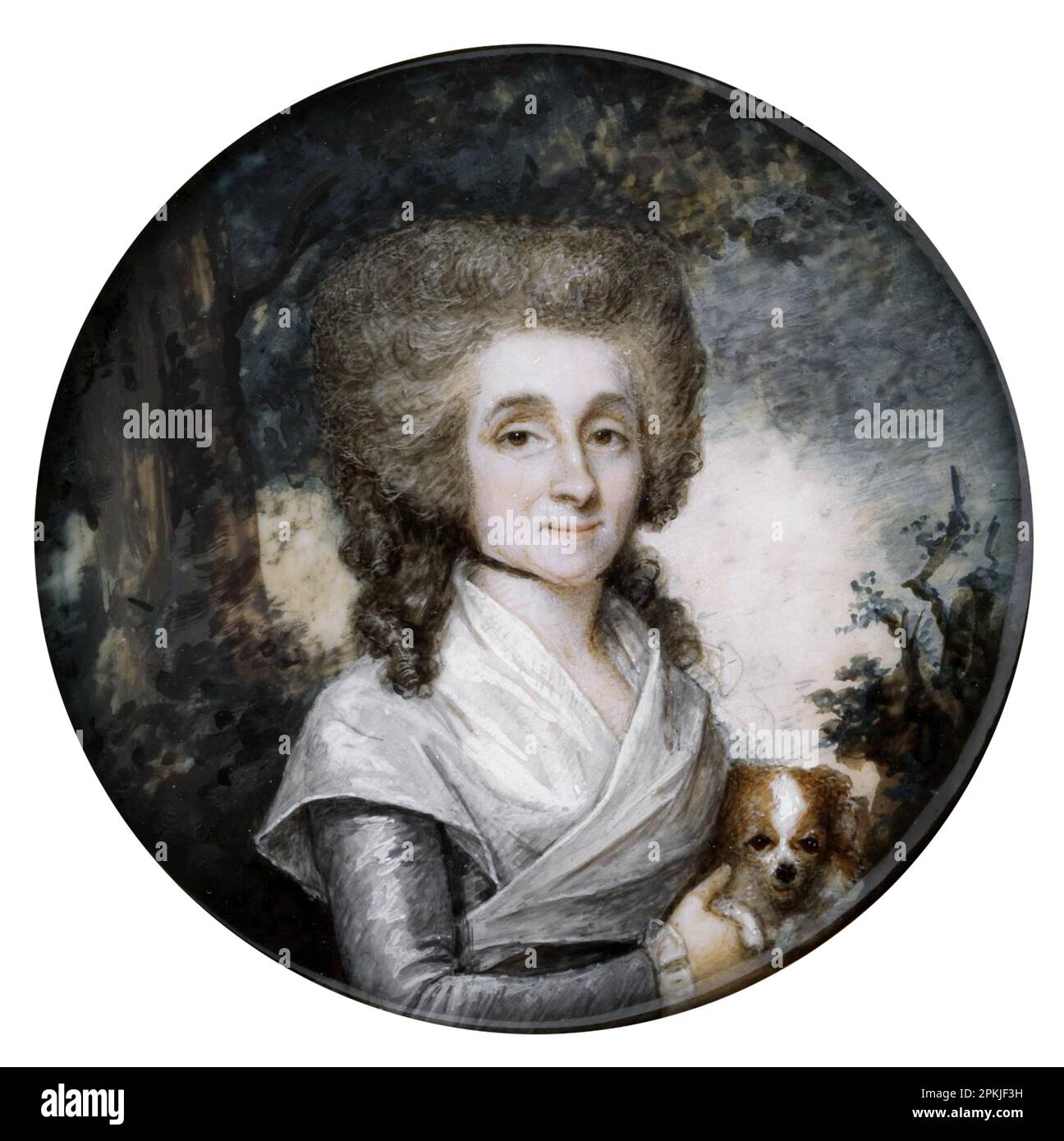 Box with Portrait of a Woman 1785 by Charles Henard Stock Photo - Alamy