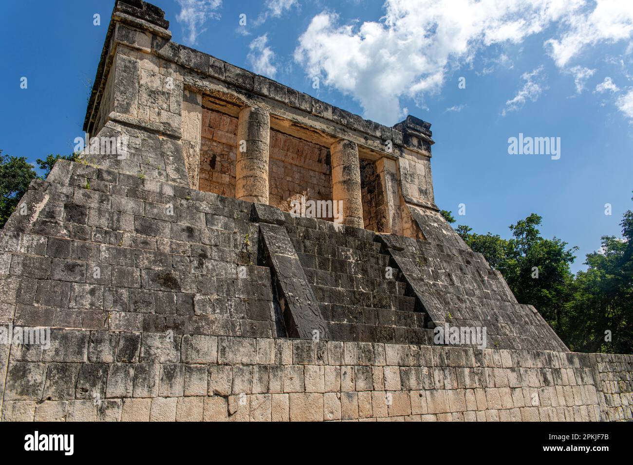 Temple of the bearded man of the ball game from the Chichen Itza ...