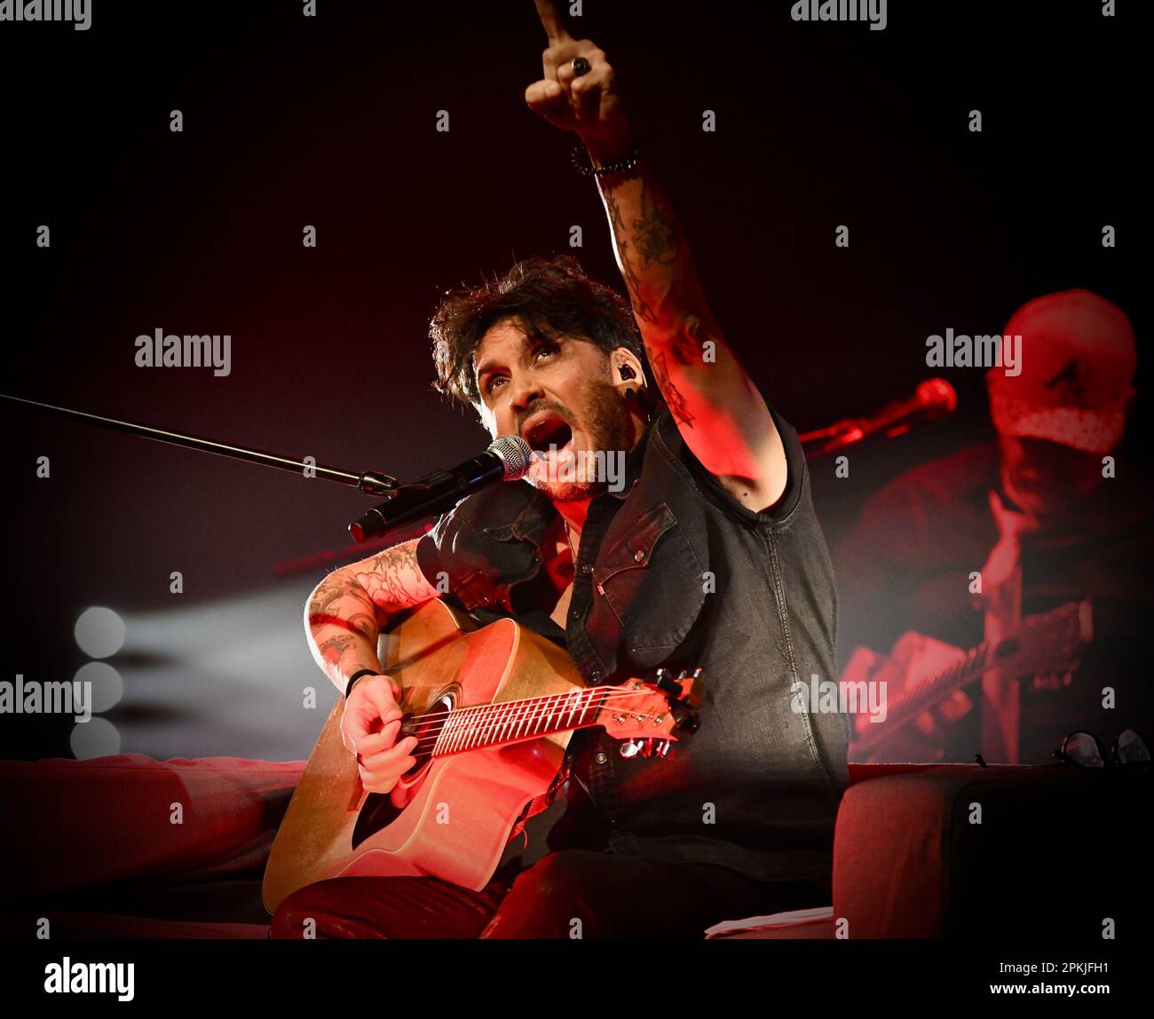 Teatro degli Arcimboldi, Milan, Italy, April 07, 2023, Fabrizio Moro ...